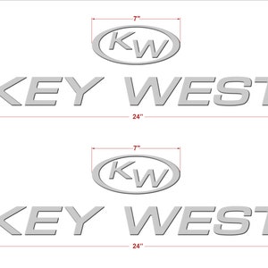 Key West Boats Emblem Domed Decals Stickers (set) - Etsy