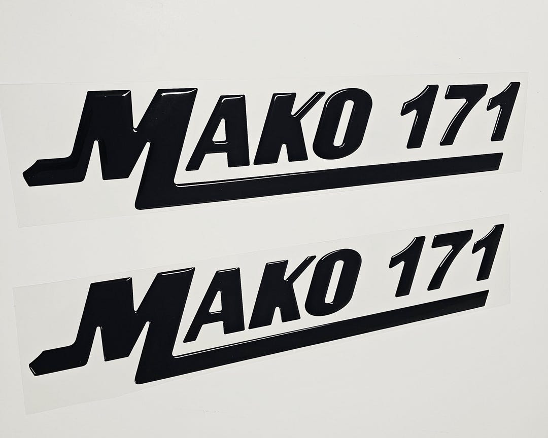 Mako 171 Boat Emblem Domed Decals Stickers (set) - Etsy