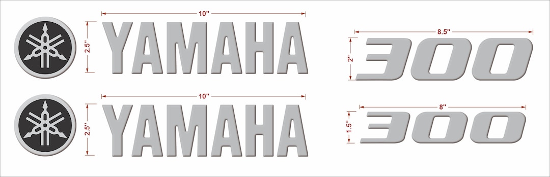 Yamaha Emblem Domed Decals Stickers (set of Two) - Etsy