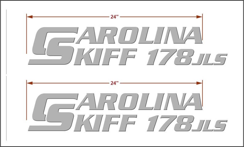 Carolina Skiff Domed Decals Stickers (set) - Etsy