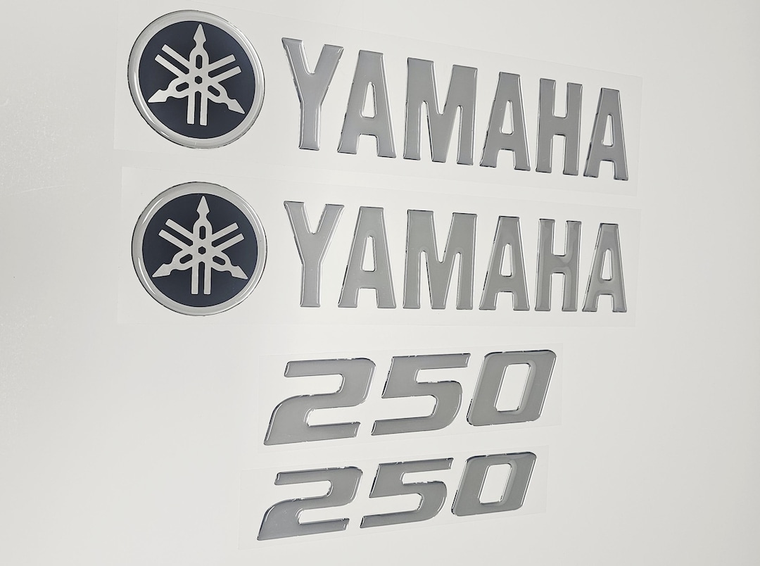 Yamaha Emblem Domed Decals Stickers (set of Two) - Etsy