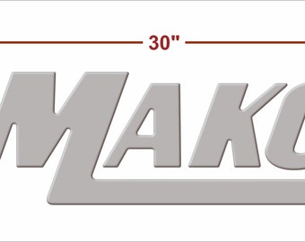 Mako Boat Emblem 28 Domed Decals Stickers set - Etsy