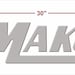 Mako 258 Boat Emblem Domed Decals Stickers (set) - Etsy