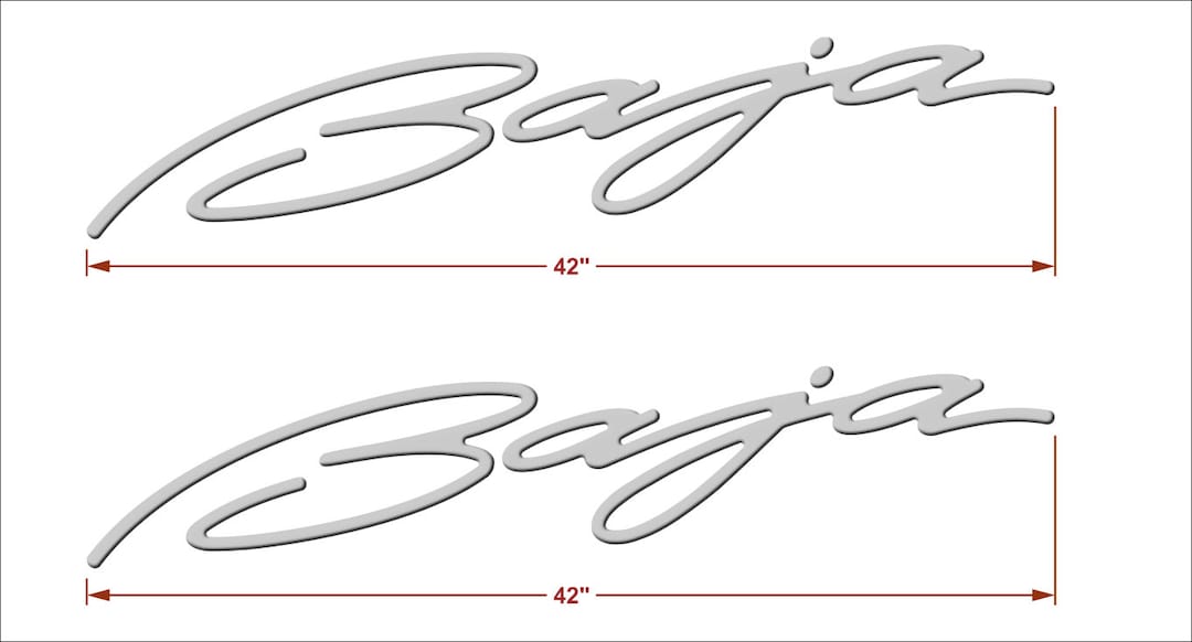 Baja Emblem Domed Decals Stickers (set) - Etsy