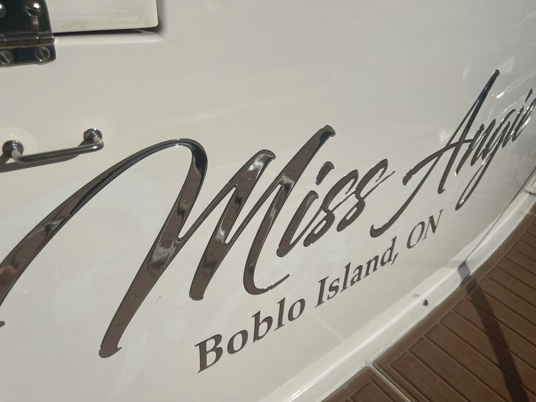 Custom Boat Name Raised Domed Decals - Etsy