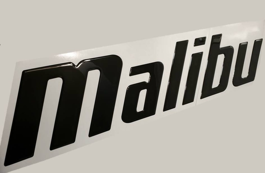 Malibu Boat Emblems Domed Boat Decals Stickers (set) - Etsy