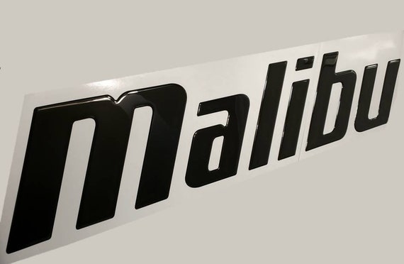 Malibu Boat Emblems Domed Boat Decals Stickers set - Etsy
