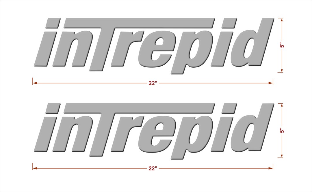Intrepid Boat Emblems Domed Decals set - Etsy