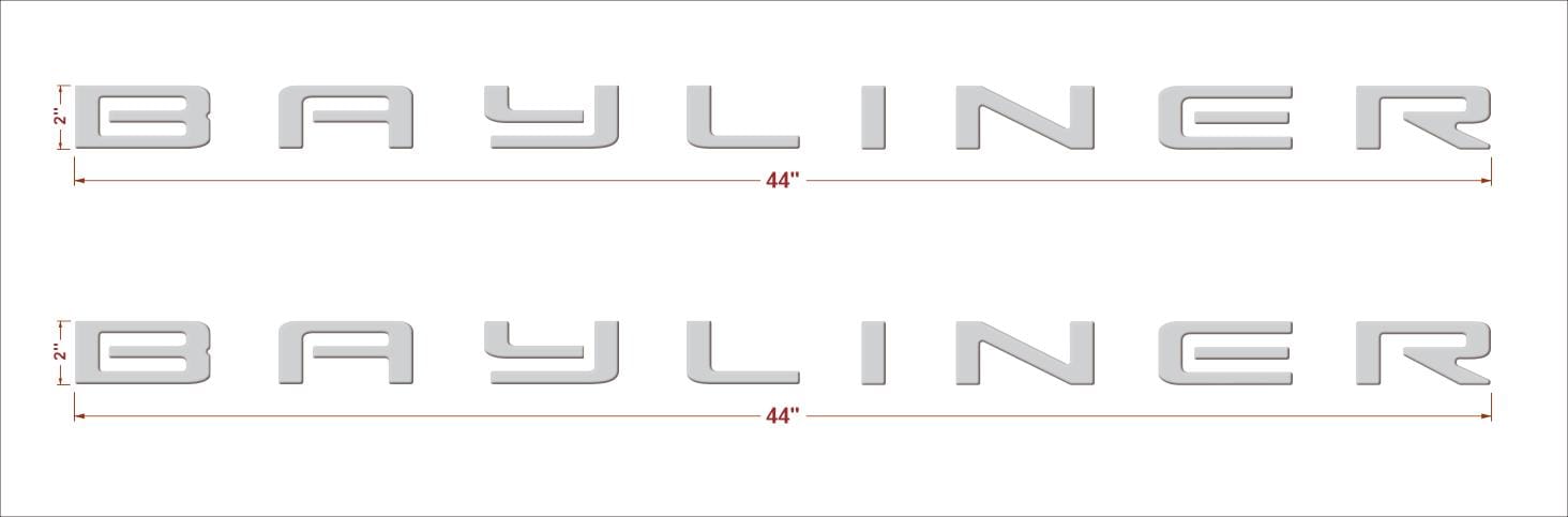 Bayliner Boat Emblems Domed Decals (set) - Etsy