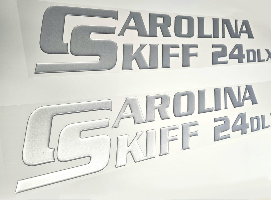 Carolina Skiff Domed Decals Stickers (set) - Etsy