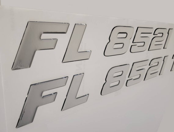 Sportsman Font Boat Registration Numbers Decals Domed Stickers - Etsy