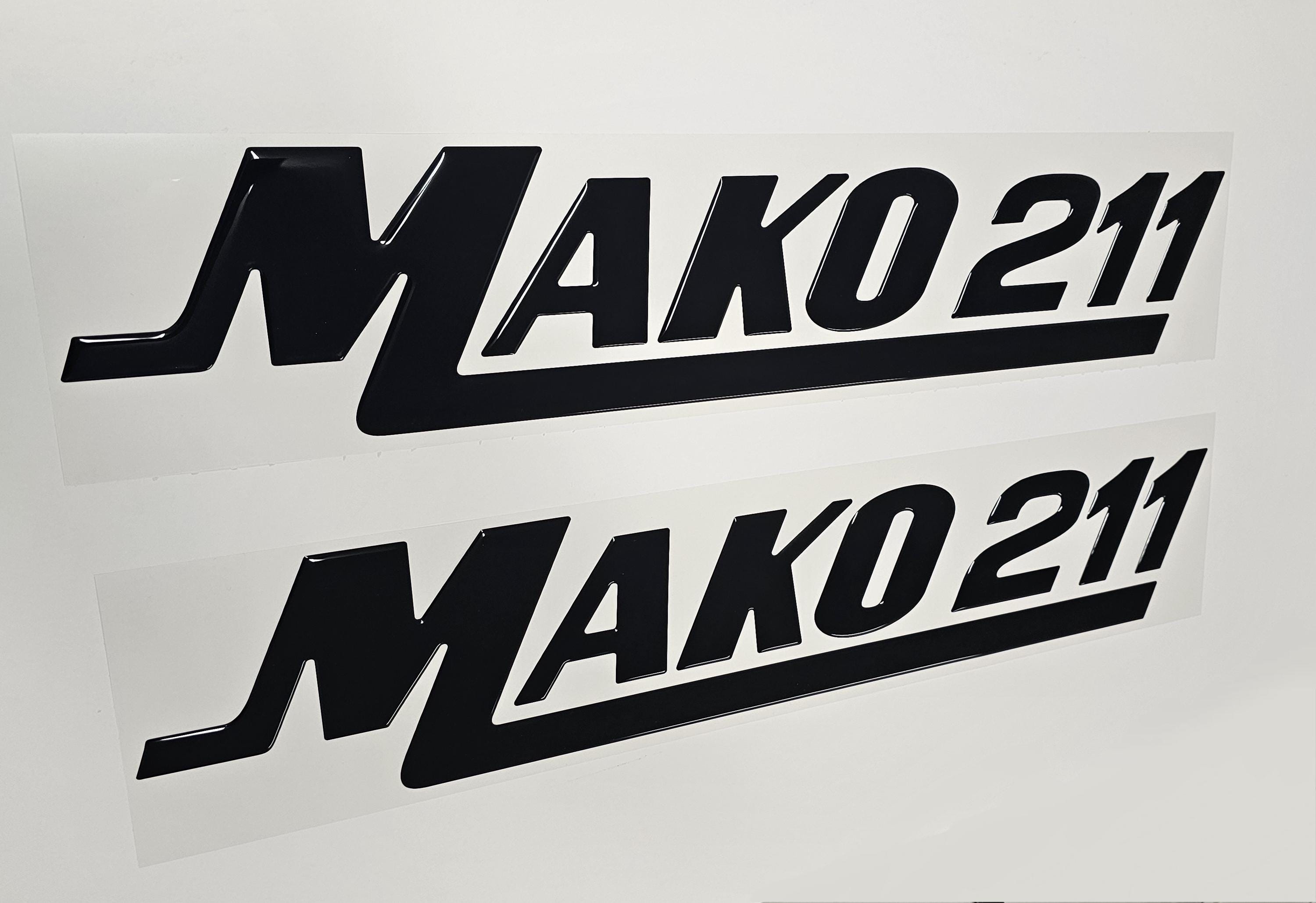 Mako 211 Boat Emblem Domed Decals Stickers (set) - Etsy