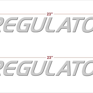 Regulator Boat Emblem Domed Decals Stickers (set) - Etsy