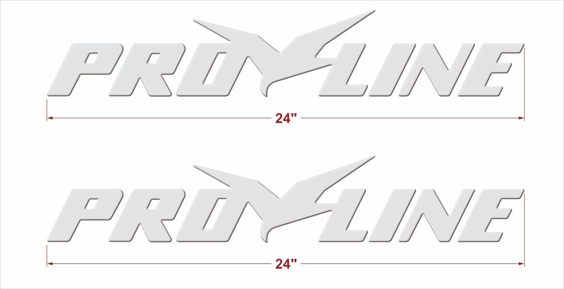 Pro Line Boat Emblem Domed Decals Stickers (set) - Etsy