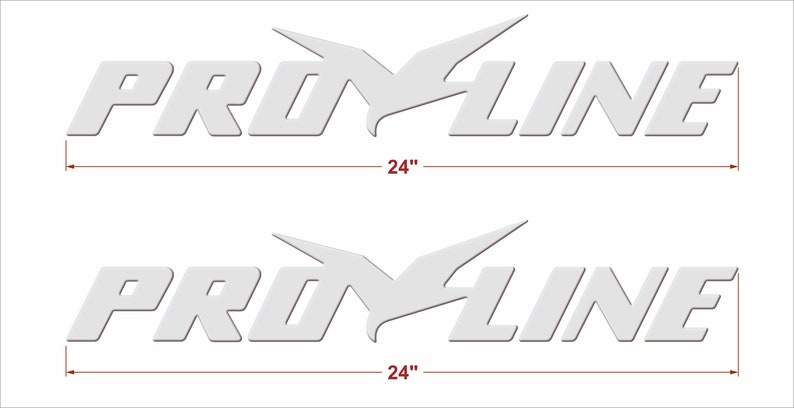 Pro Line Boat Emblem Domed Decals Stickers set - Etsy