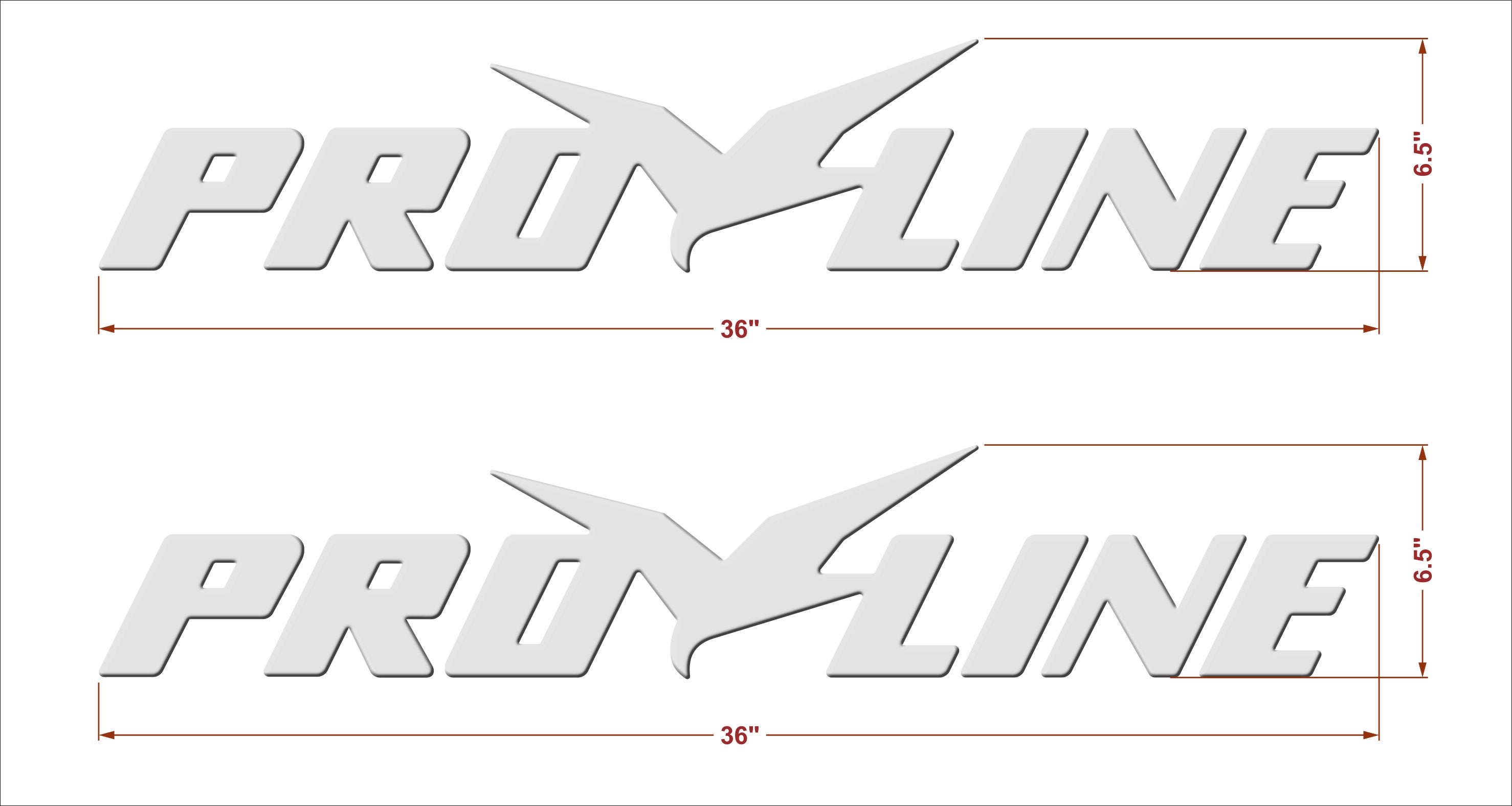 Pro Line Boat Emblem Domed Decals Stickers (set) - Etsy