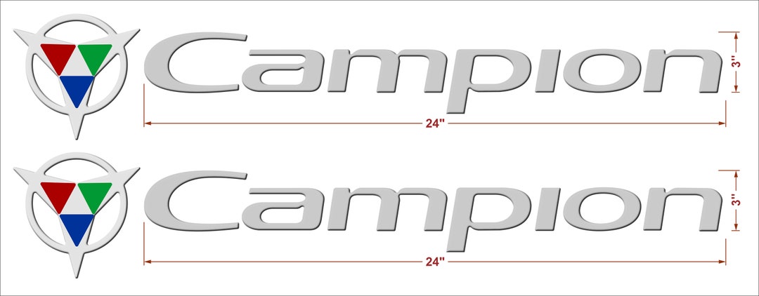 Campion Emblem Domed Decals Stickers (set) - Etsy