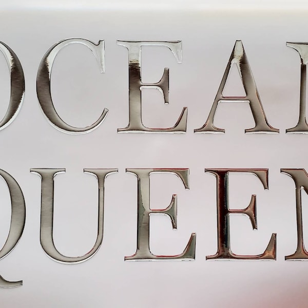 Raised Chrome Boat Lettering - Etsy