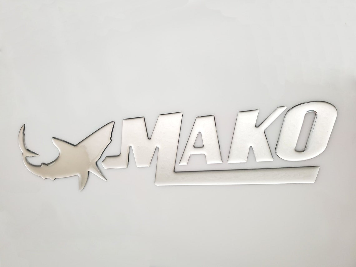 Mako Boat Emblem Domed Decals Stickers set - Etsy