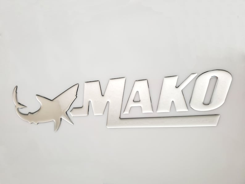 Mako Boat Emblem Domed Decals Stickers set - Etsy