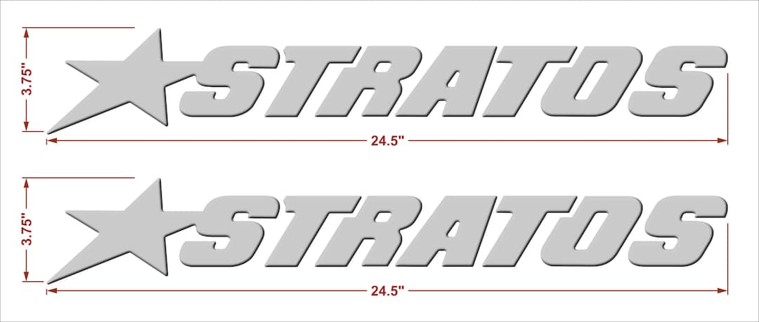 Stratos Boat Emblem Domed Decals Stickers (set) - Etsy