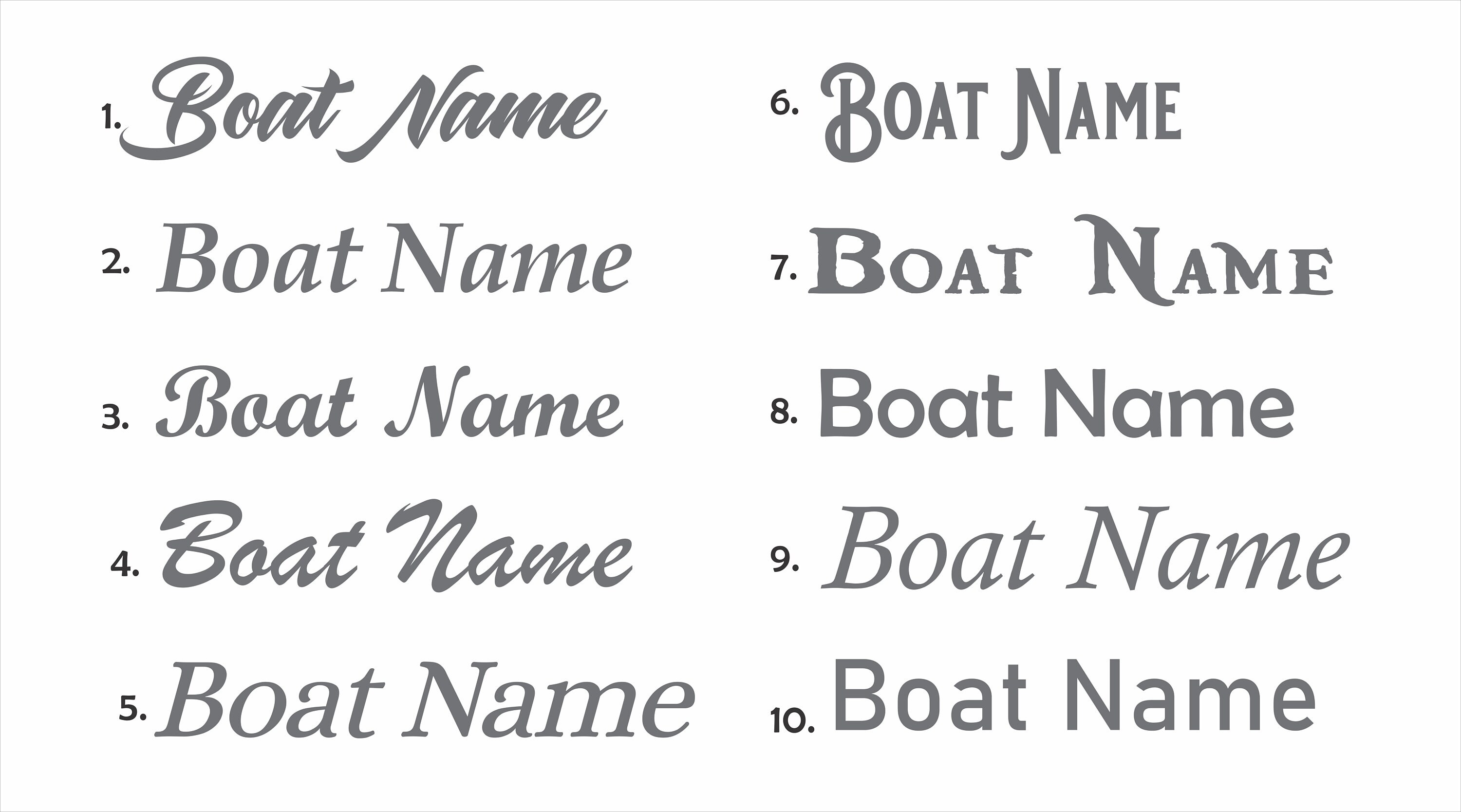 Custom Pontoon Name Chrome Raised Domed Decals Stickers SET - Etsy