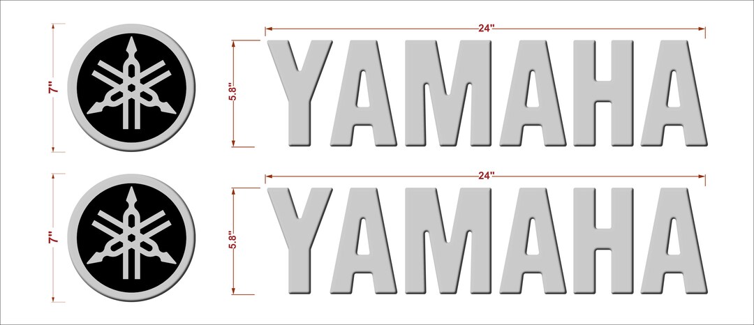 Yamaha Emblem Domed Decals Stickers set of Two - Etsy