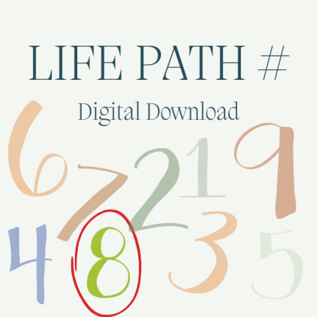 Life Path 8 Life Path Number Numerology Gift Birthday Gift - Etsy