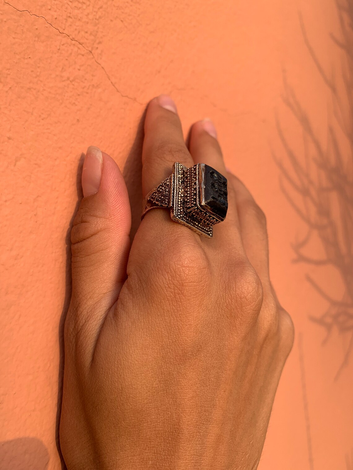 Vintage Moroccan Berber Amazigh Tribal Stamp Ring Handmade Authentic ...
