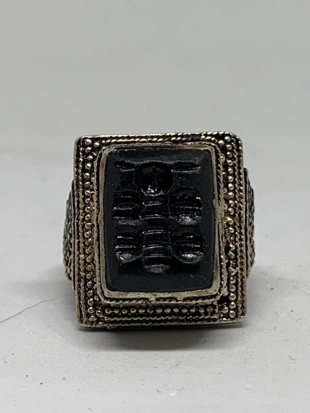 Vintage Moroccan Berber Amazigh Tribal Stamp Ring Handmade Authentic ...