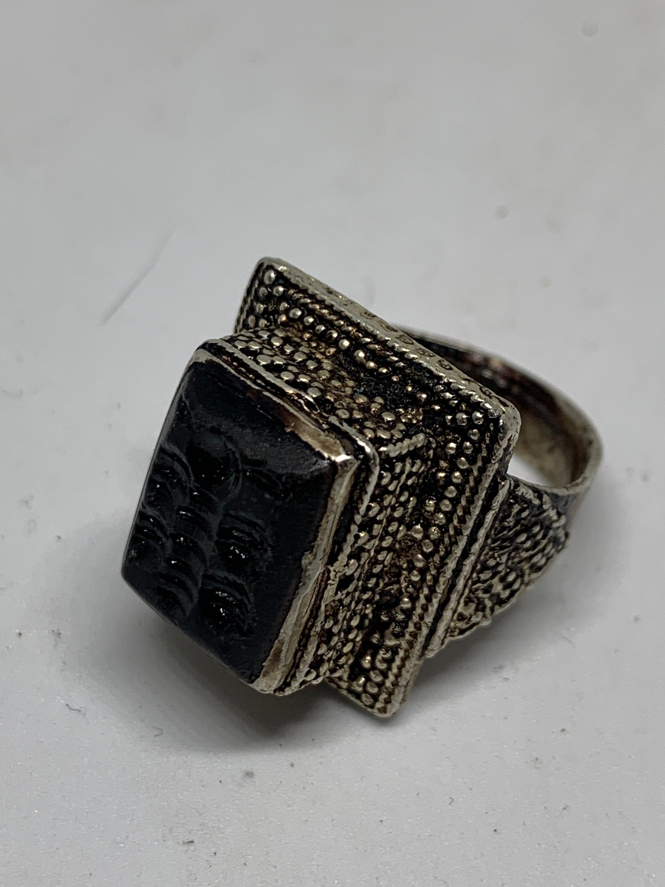 Vintage Moroccan Berber Amazigh Tribal Stamp Ring Handmade Authentic ...