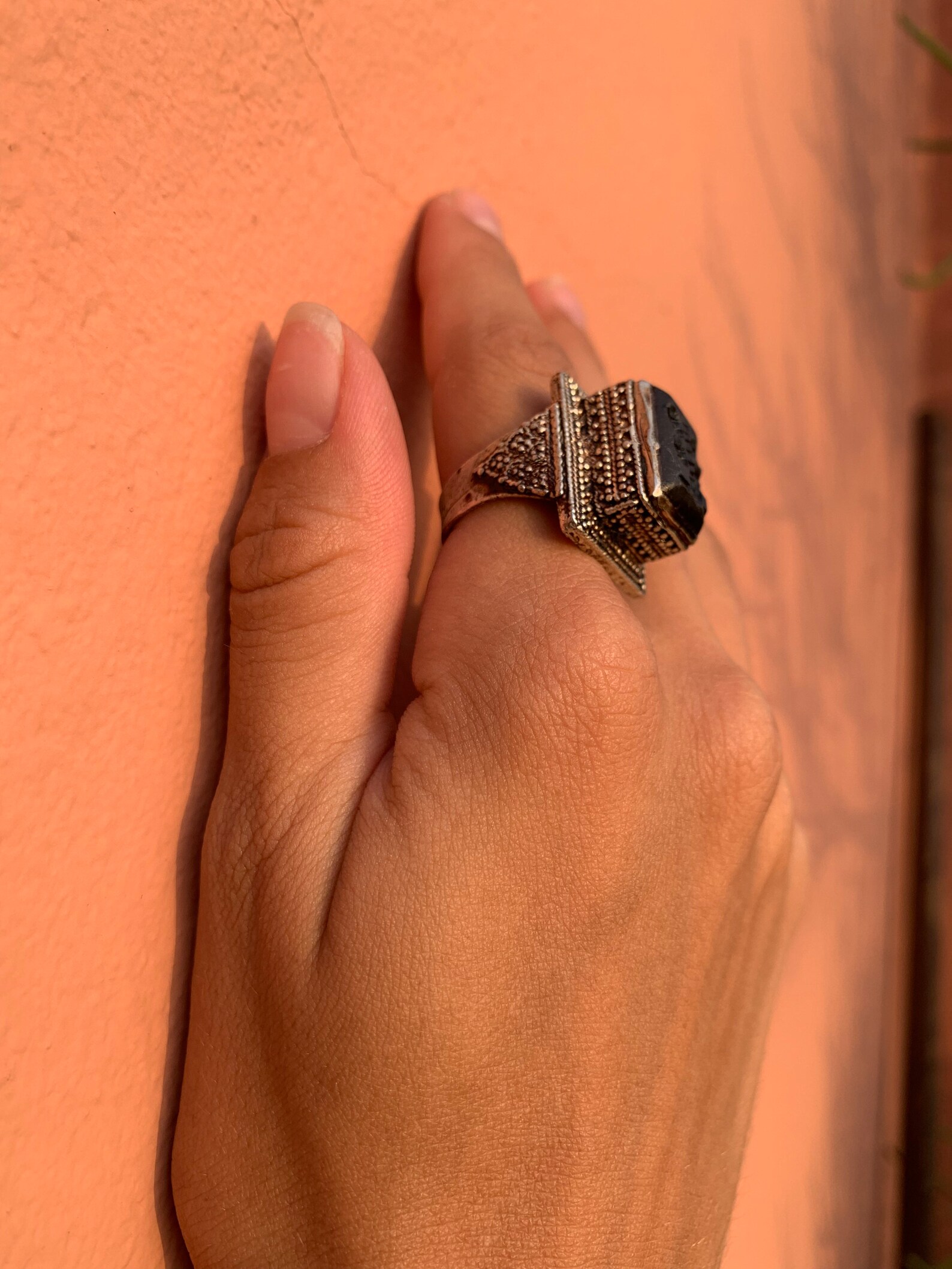 Vintage Moroccan Berber Amazigh Tribal Stamp Ring Handmade Authentic ...