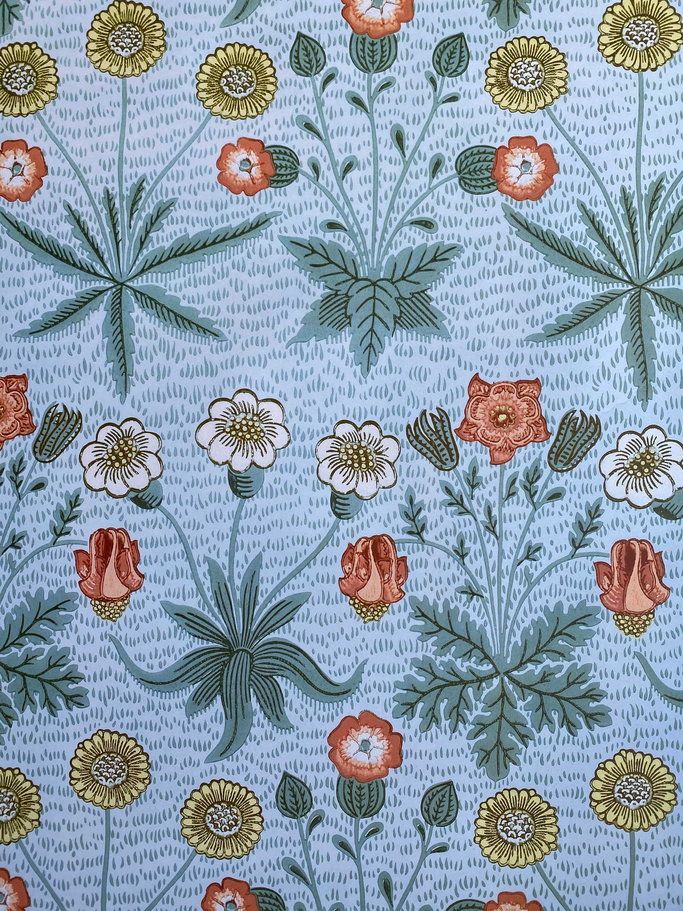 William Morris Daisy Wrapping Paper - Etsy