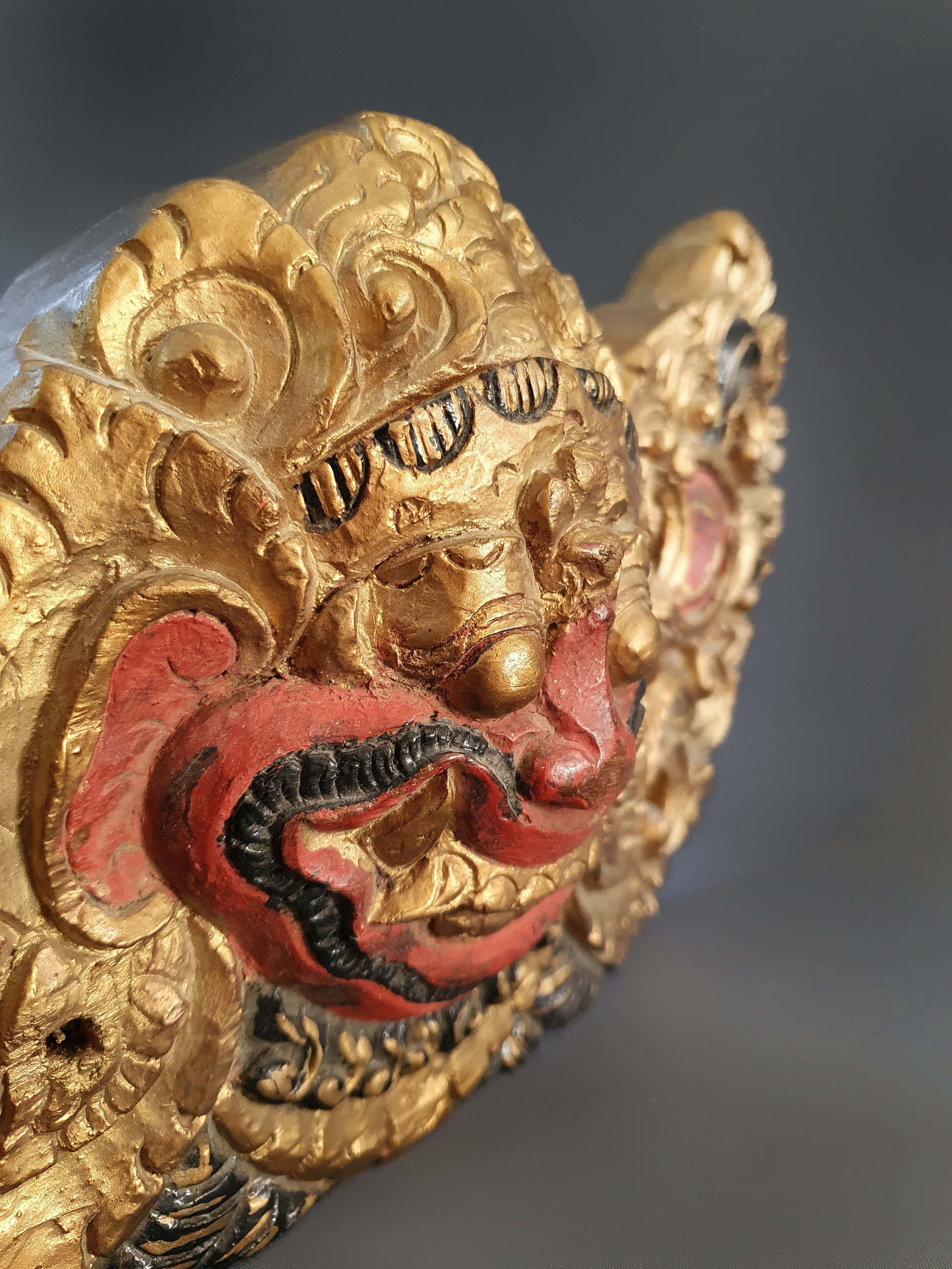 Large Old Balinese Kala Wood Carving Bali Indonesia - Etsy