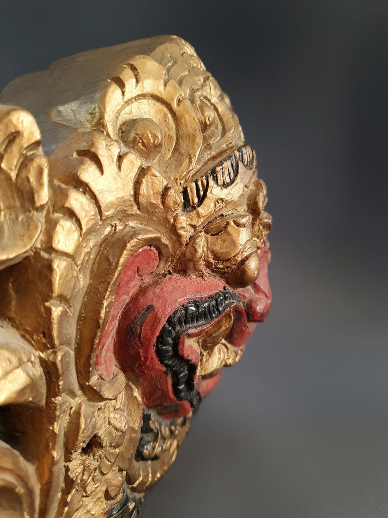 Large Old Balinese Kala Wood Carving Bali Indonesia - Etsy