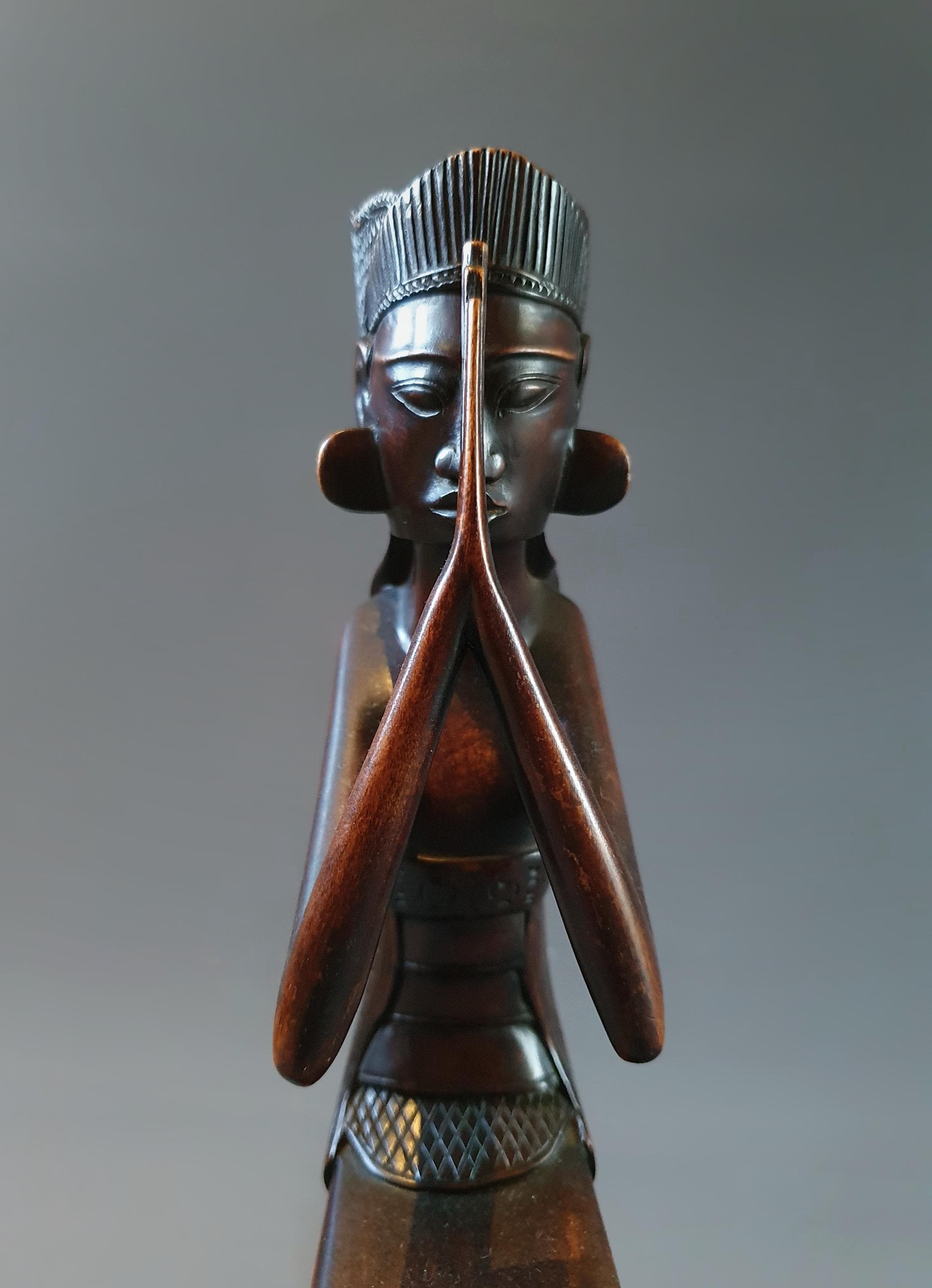 Balinese Art Deco Sculpture Sembahyang Prayer Bali Indonesia Vintage ...