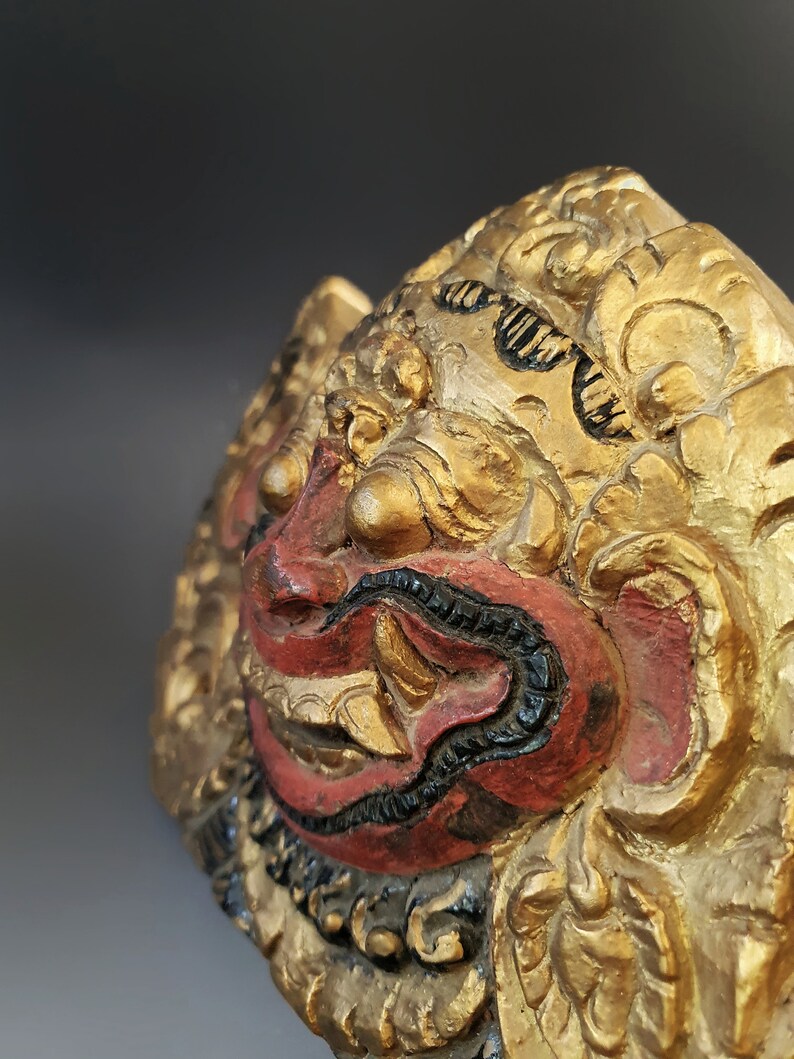 Large Old Balinese Kala Wood Carving Bali Indonesia - Etsy