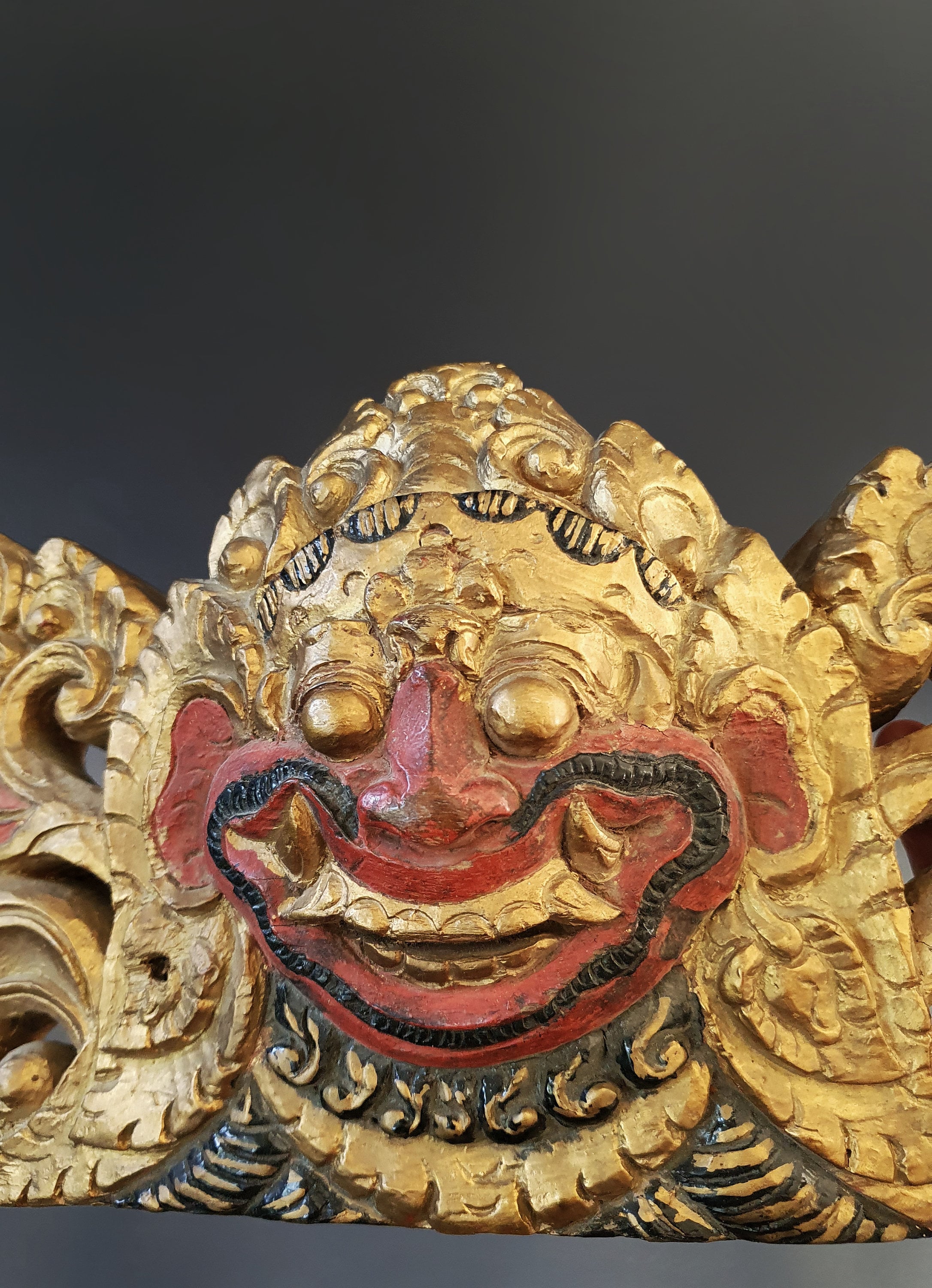 Large Old Balinese Kala Wood Carving Bali Indonesia - Etsy