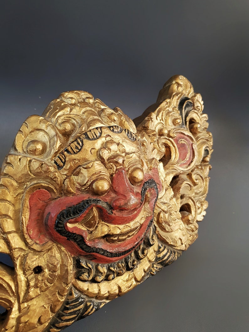 Large Old Balinese Kala Wood Carving Bali Indonesia - Etsy