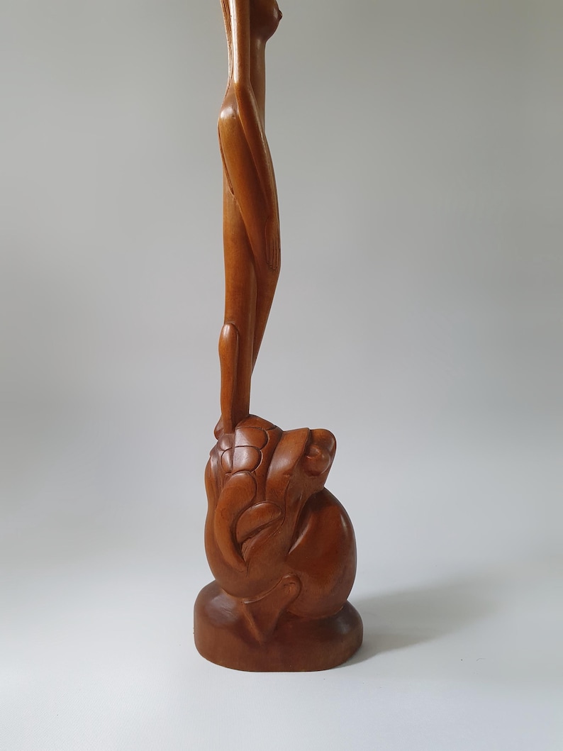 Balinese Art Deco Sculpture Dewi Ratih and Kala Rahu Bali Indonesia ...