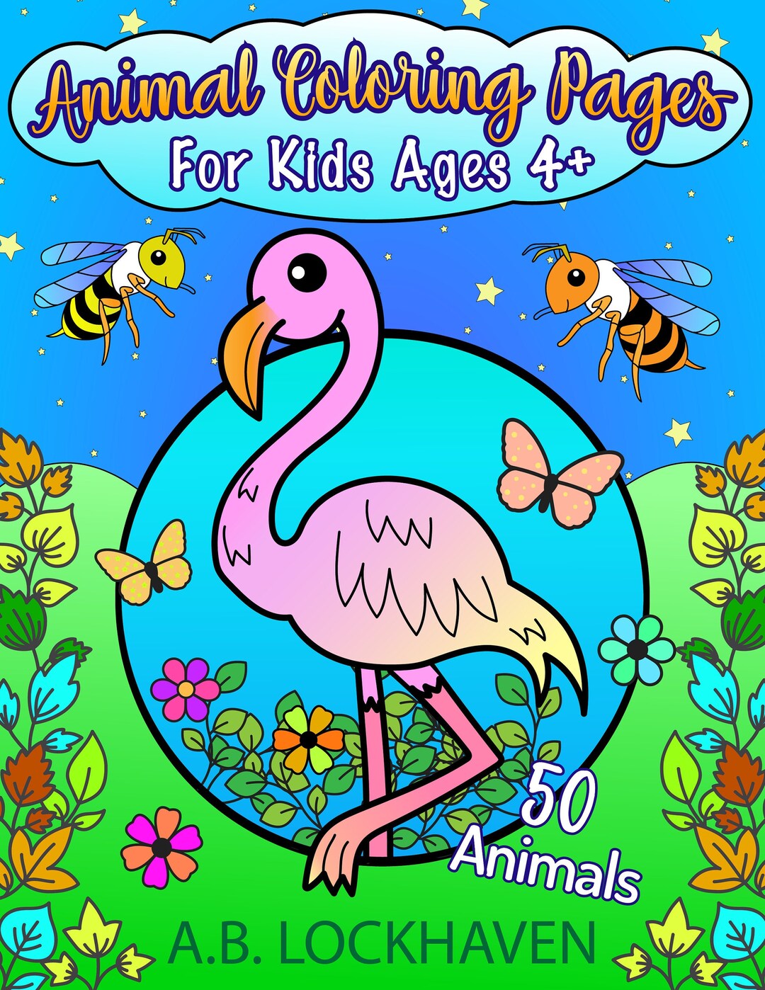 50 Animal Coloring Pages for Kids Ages 4+ | Digital | Printable ...