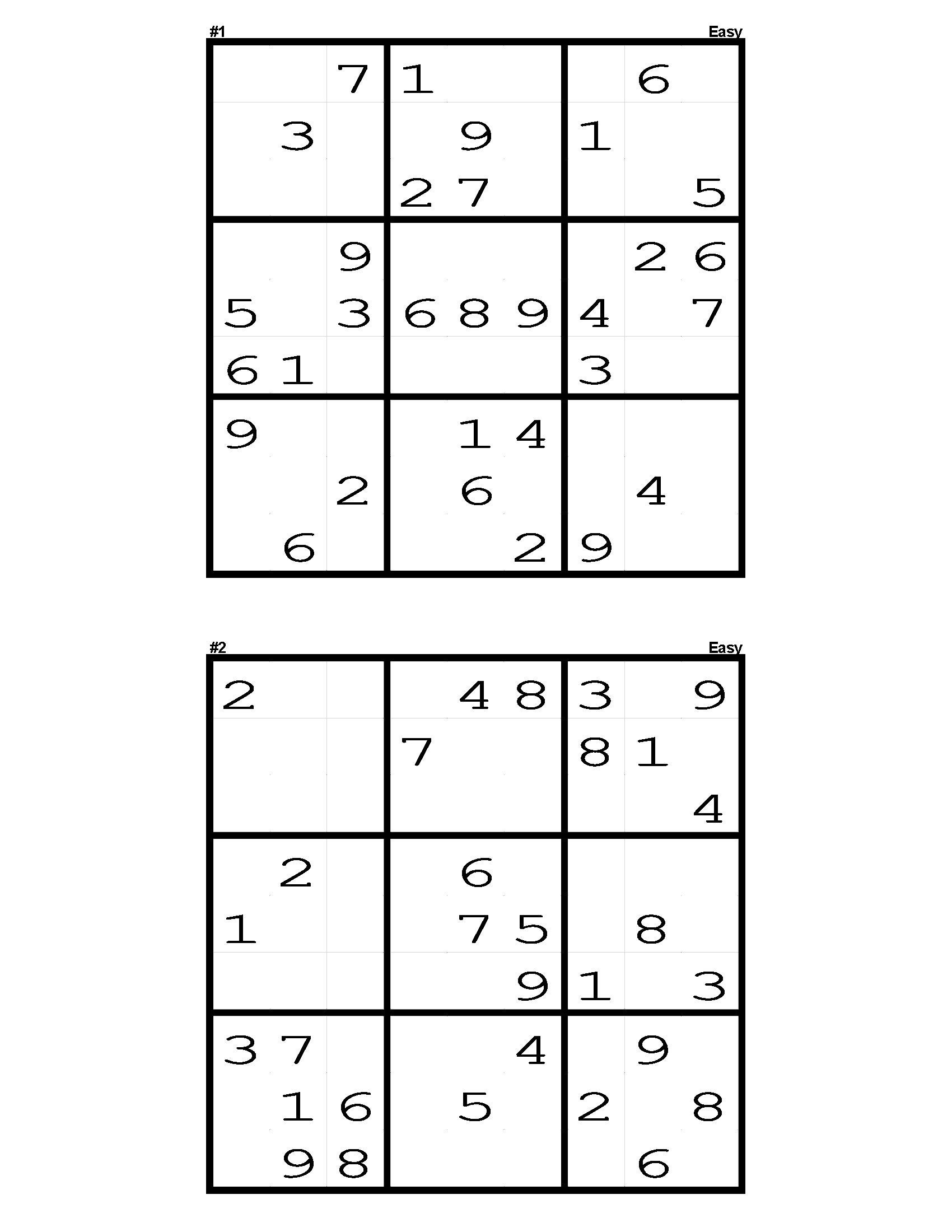 240 Sudoku Puzzles - 2 Puzzles per Page: Easy to Hard - Large Print ...