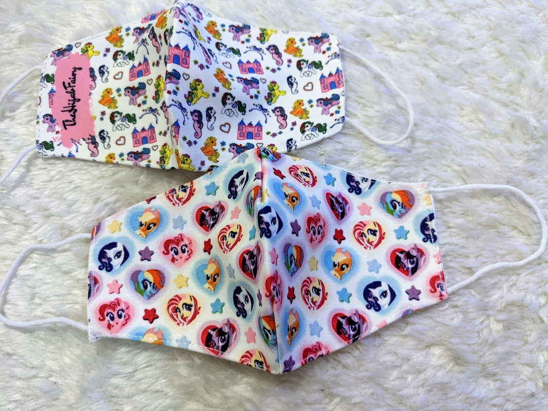 Cartoon Face Masks Reusable Cotton 2 Layers Kids - Etsy