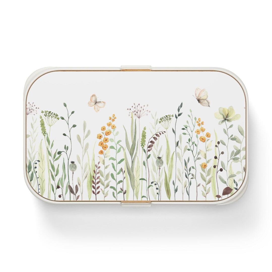 Flower Bento Lunch Box Gift Idea for Mom Kids School Lunch Girly Lunch ...