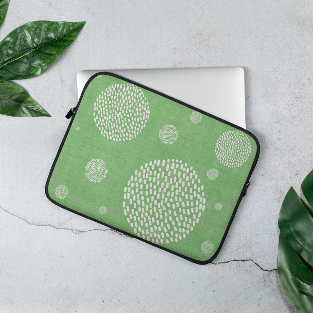 Green Laptop Cover | Neoprene Laptop and Tablet Sleeve in a Green and ...