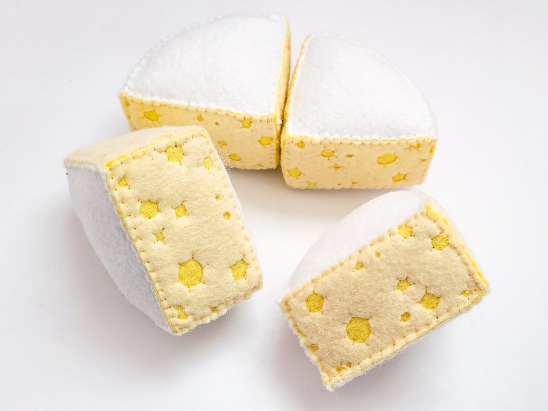 Cheese Camembert Felt Play Food for Kids - Etsy