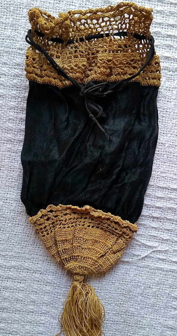 Victorian Era Drawstring Purse - Gem