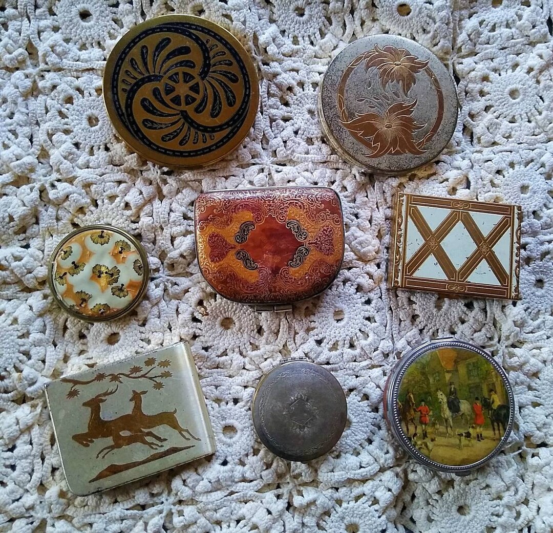 Complete Collection of Vintage Makeup Compacts - Etsy