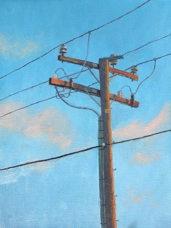 Telephone Pole Sculpture