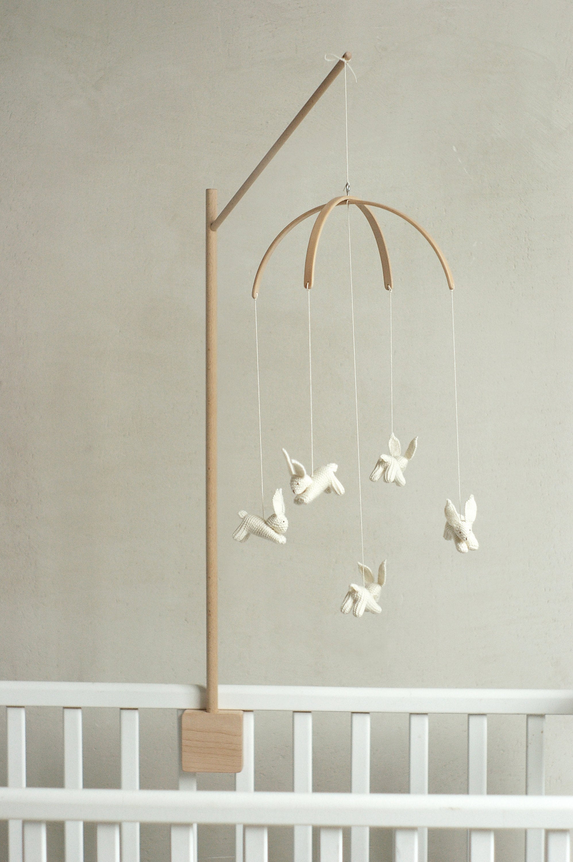 Baby Mobile Holder / Baby Mobile Stand / Wooden Mobile Arm / Baby Crib ...